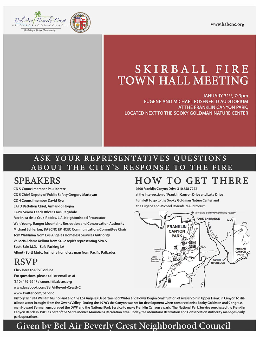 Skirball Fire - Town Hall Meeting